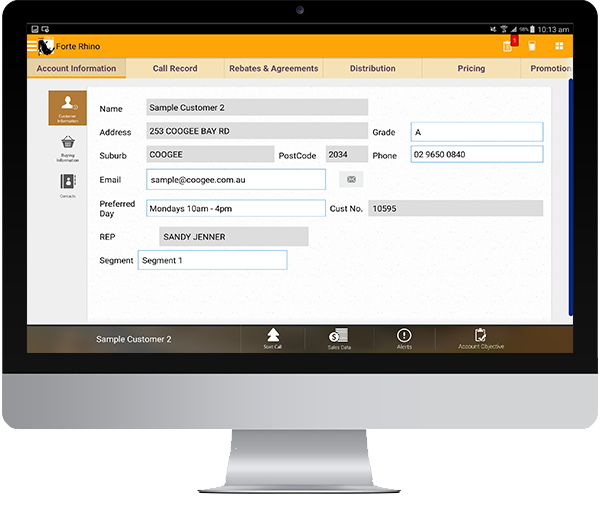 Customer Calling Card (Desktop) - ForteIS